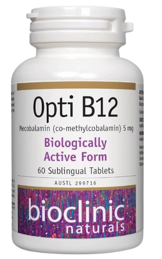 Bioclinic Opti B12 60 Sublingual Tablets – OptiLabs by Evergreen Doctors