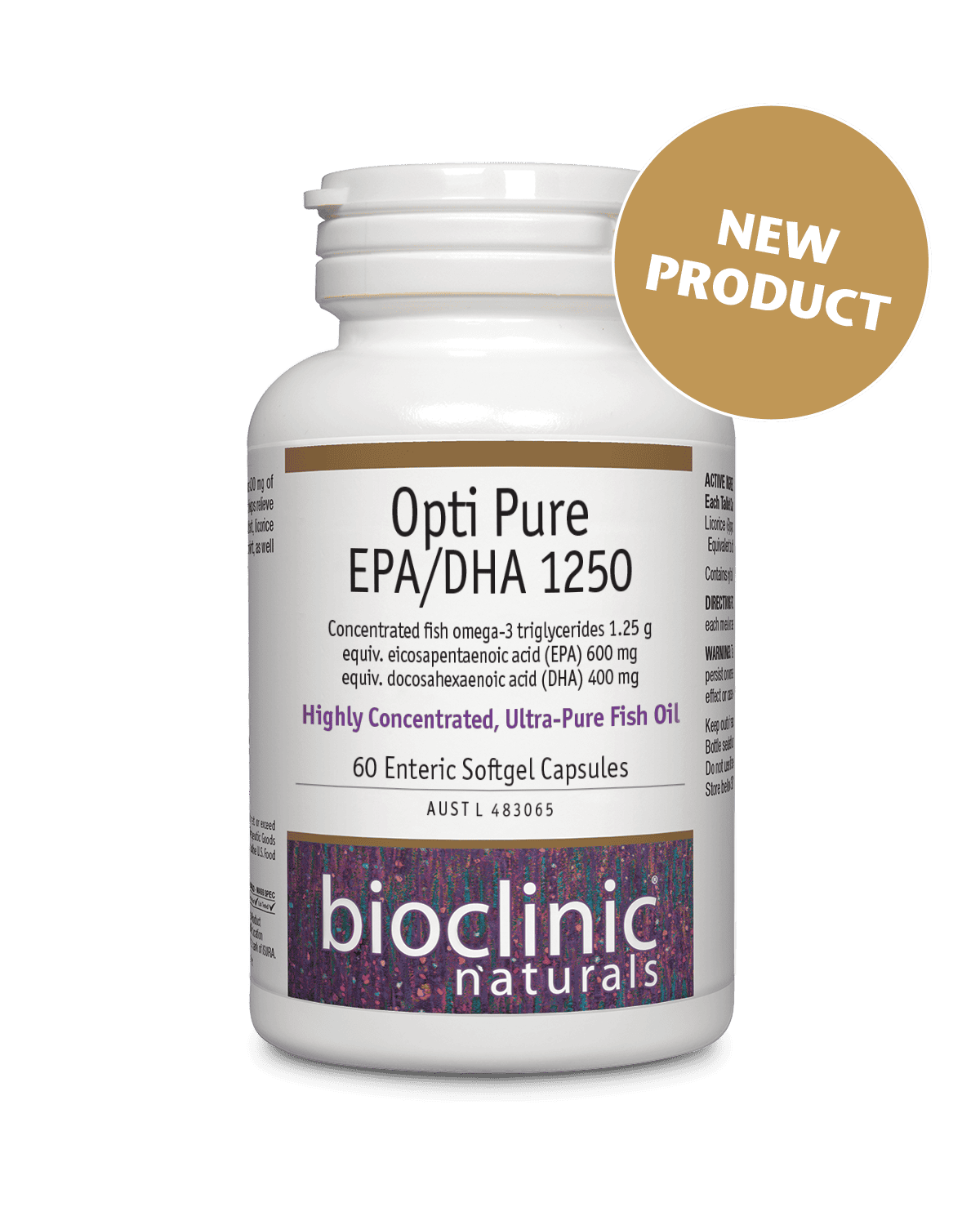 Bioclinic Naturals Opti Pure EPA/DHA 1250 – OptiLabs by Evergreen Doctors